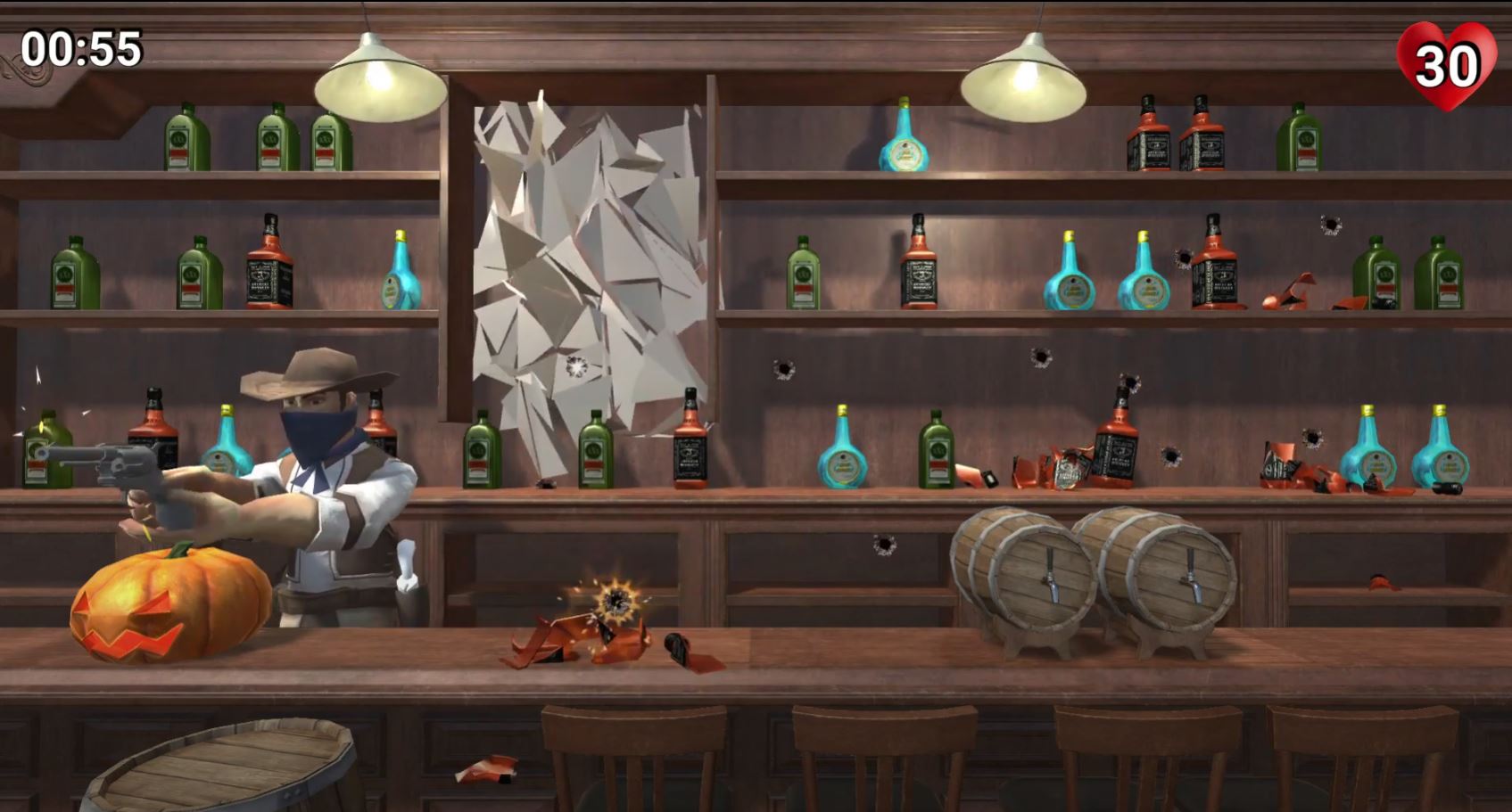 Shooting Range Interactive Game – The Cowboys In The Bar